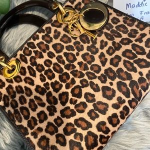Dior | Bags | Authentic Christian Dior Lady Bag Leopard | Poshmark